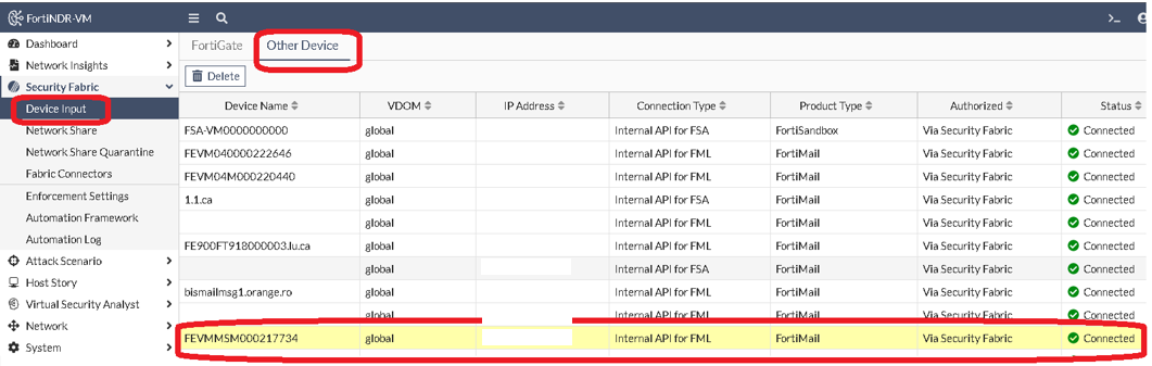 Connecting FortiMail to FortiNDR | FortiMail Appliances and Virtual Machines 7.6.0 | Fortinet ...